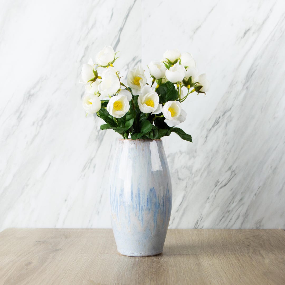 Lavender Drippy Speckled Narrow Bud Vase - Etsy