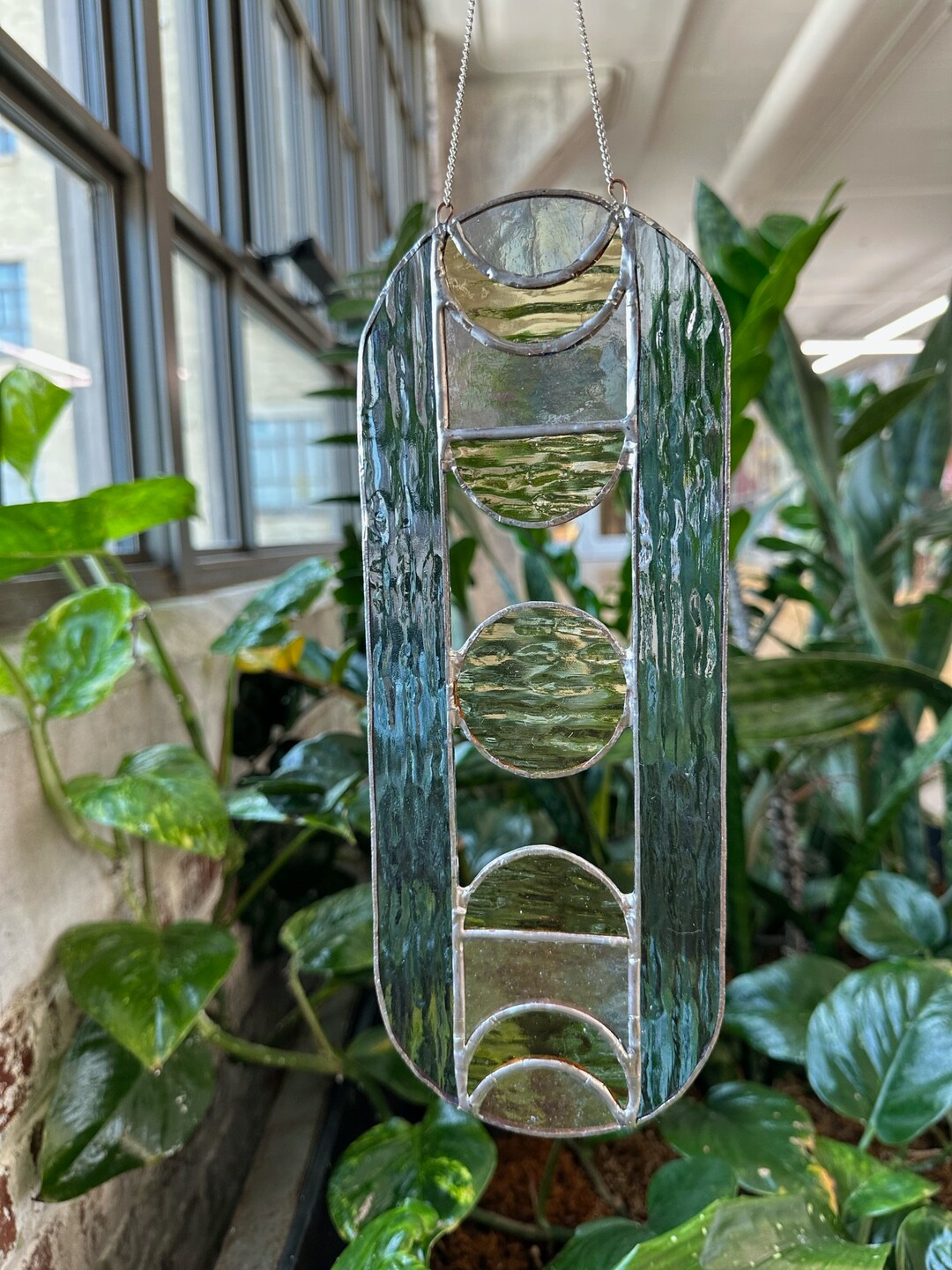 Stained Glass Moon Phase Panel - Etsy