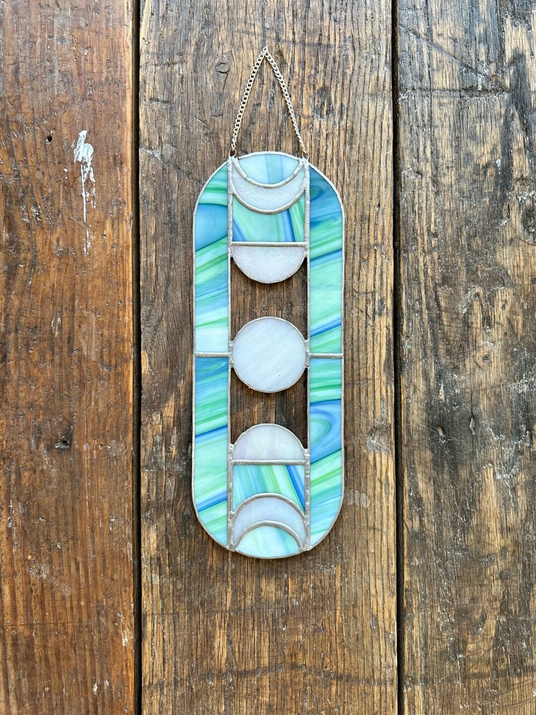 Stained Glass Moon Phase Panel - Etsy