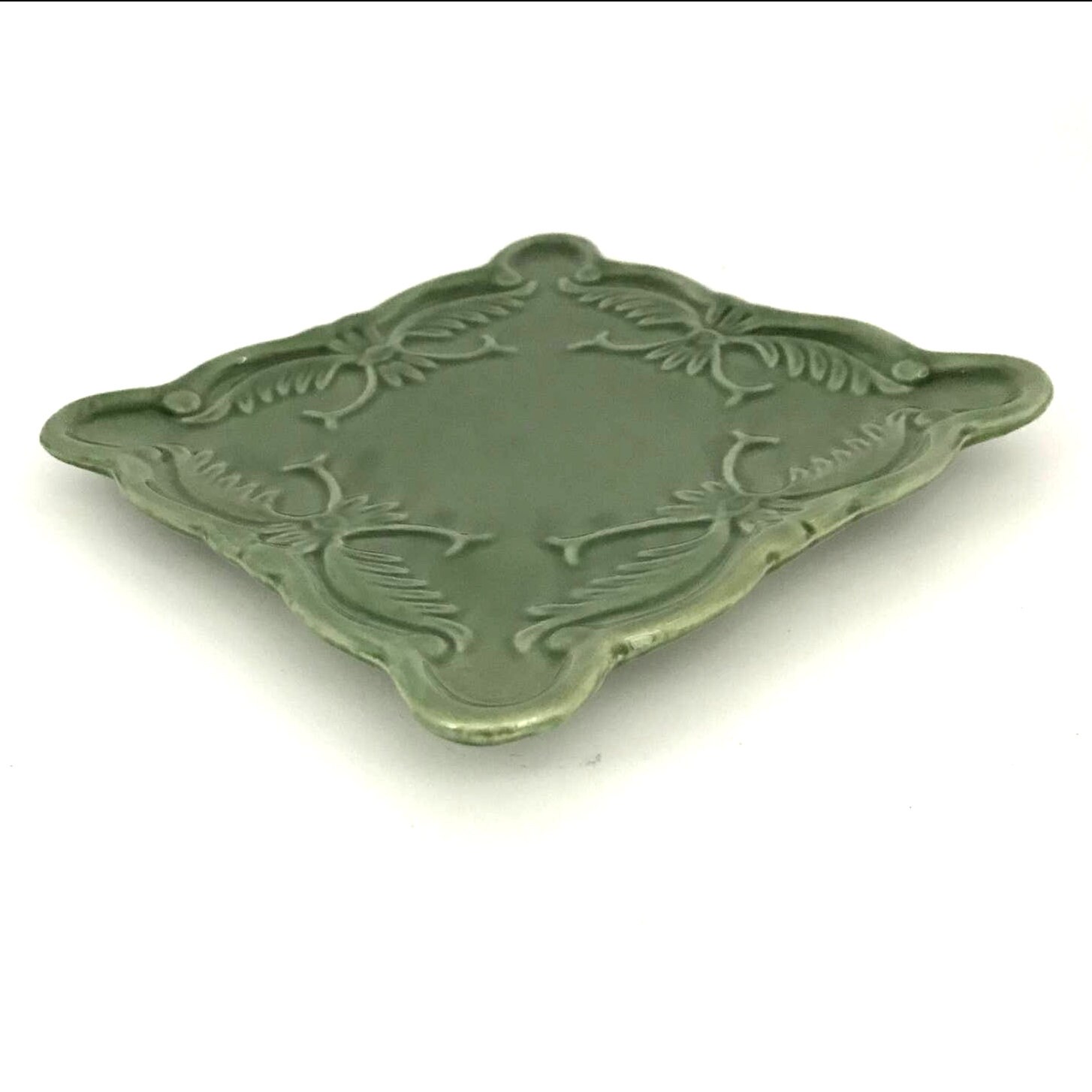 Vintage California Pantry Pottery Trivet Trinket Dish Embossed - Etsy