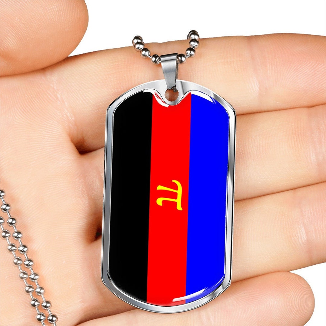 Polyamory Pride Flag Personalized Dog Tag Necklace, Identity Pride Gift ...
