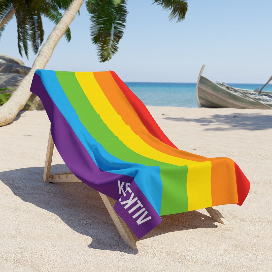 Kollektiv Lgbt Beach Towel Rainbow Pride Flag Beach Towel Summer