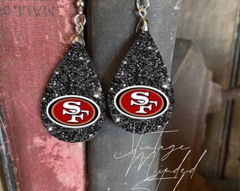 49ers Earrings - Etsy