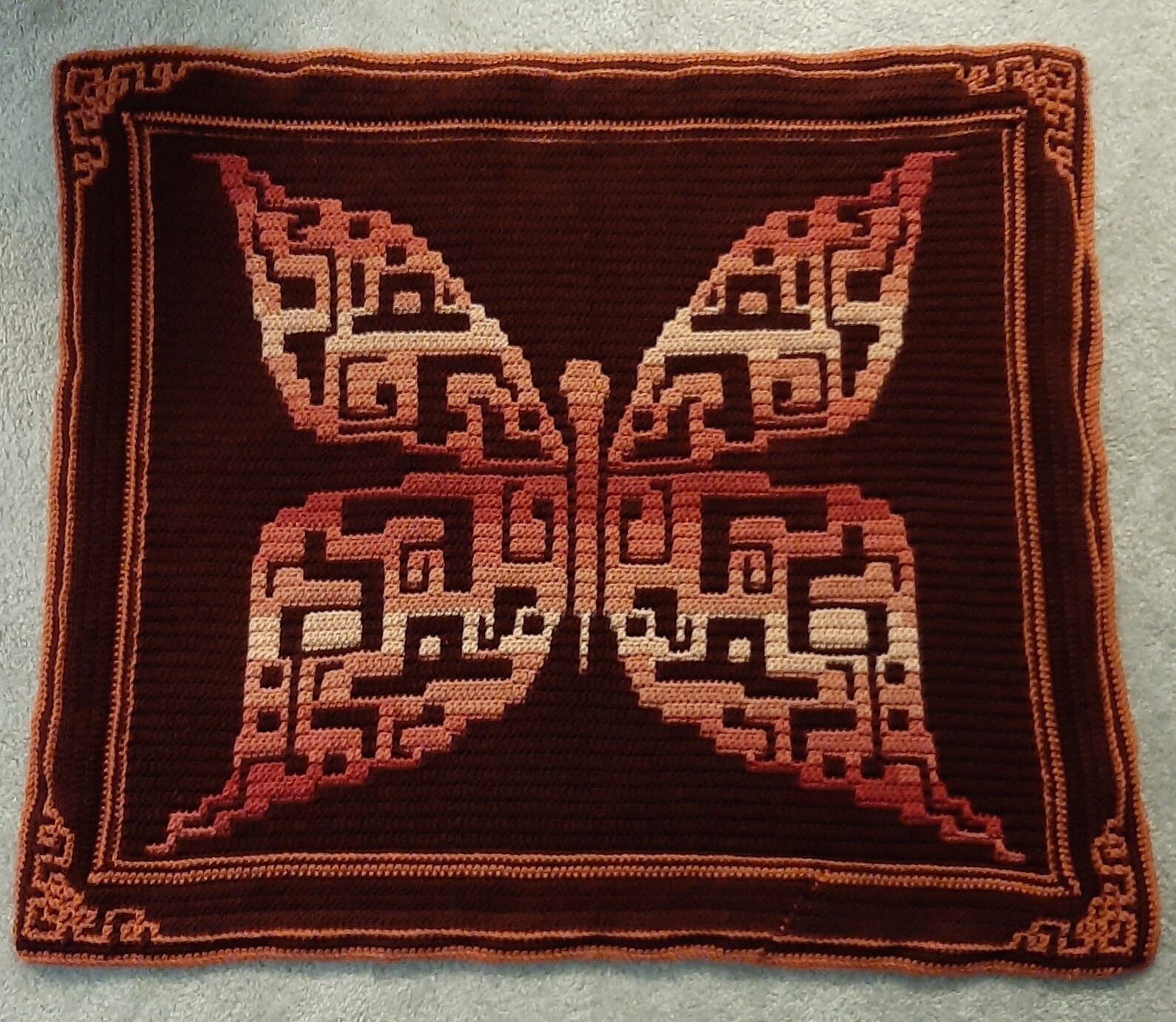MONA Butterfly Mosaic Crochet Lapghan Written and Chart - Etsy