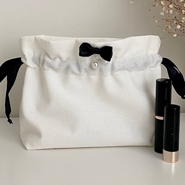 Drawstring Makeup Bag - Etsy
