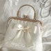 Ivory Jacquard Celestine Bag - Handmade Clasp Bag - Bridal Gifts ...