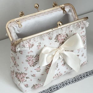 Celestine Clasp Bag - Handmade Clasp Bag - Floral Handbag - Gifts for ...