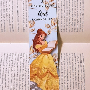 Beauty and the Beast Inspired “big Books” Bookmark - Etsy