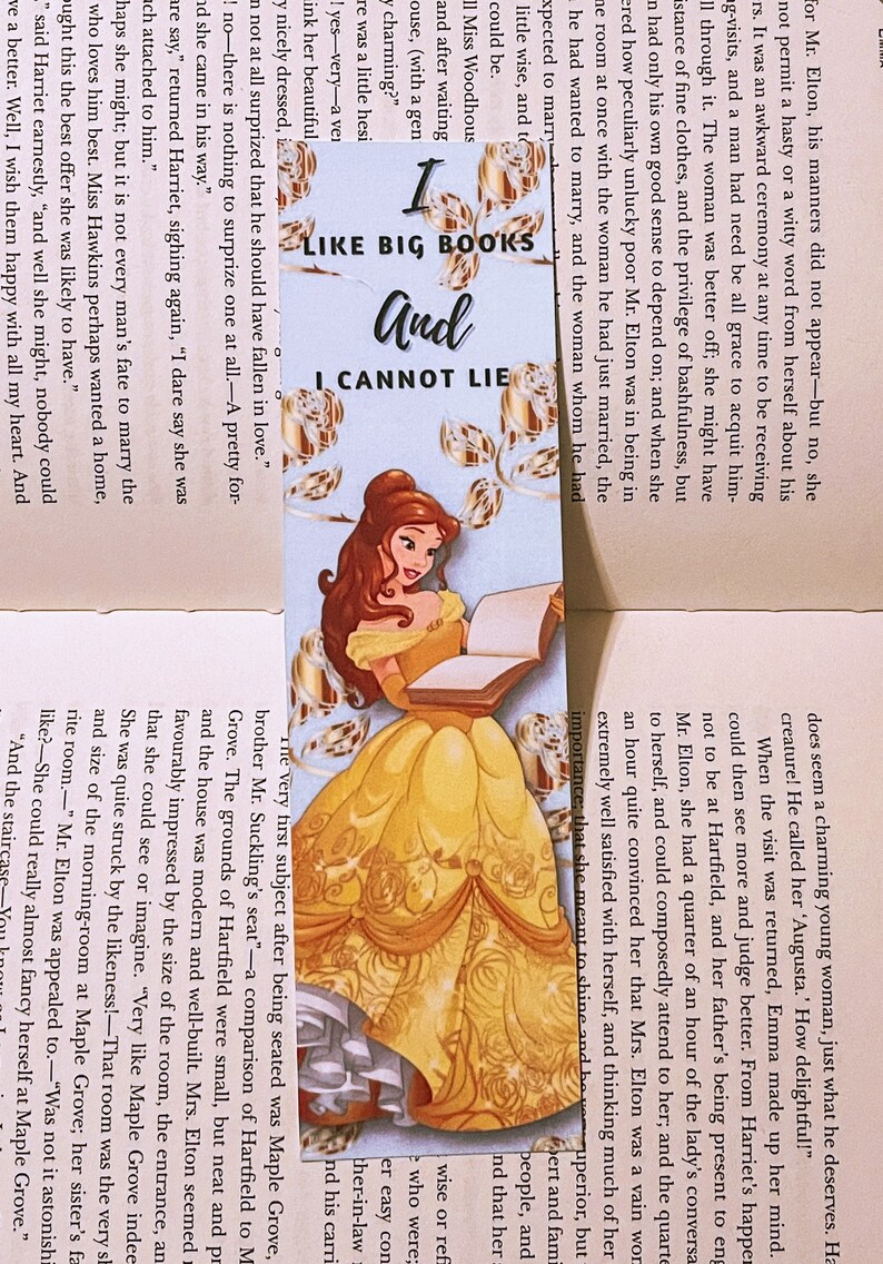 Beauty and the Beast Inspired “big Books” Bookmark - Etsy