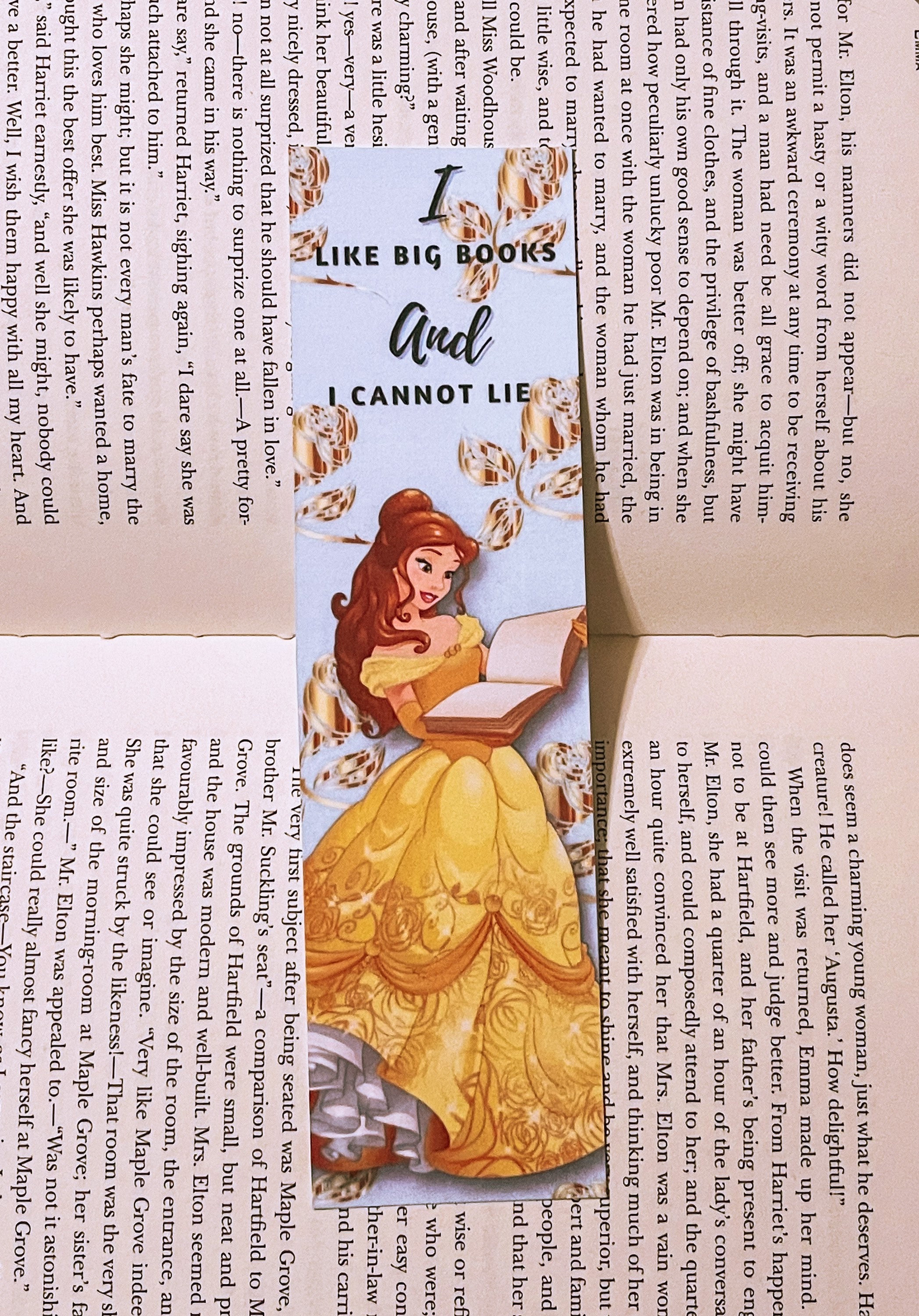 Beauty and the Beast Inspired “big Books” Bookmark - Etsy