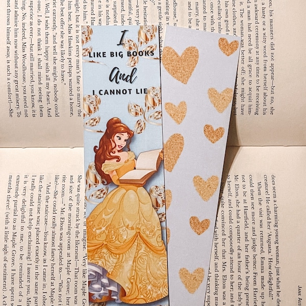 Beauty and the Beast Bookmark - Etsy