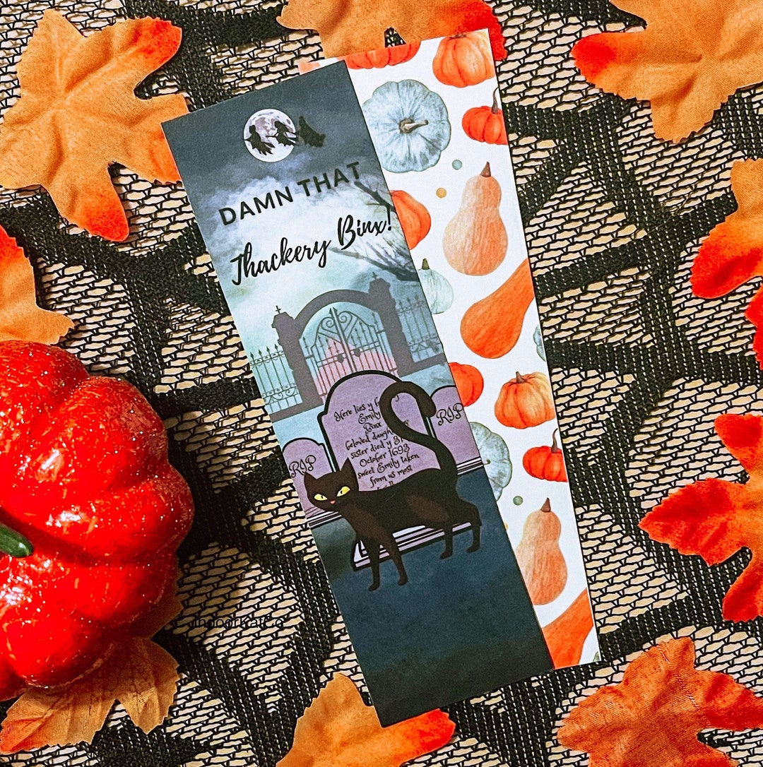 Hocus Pocus Inspired “damn That Binx!” Bookmark - Etsy