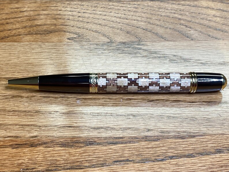 Laser Cut Puzzle Pen Blank on a Sierra Pen Kit - Etsy