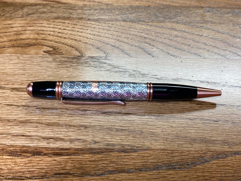 Celtic Knot Pen Blank on a Copper Sierra Pen Kit - Etsy