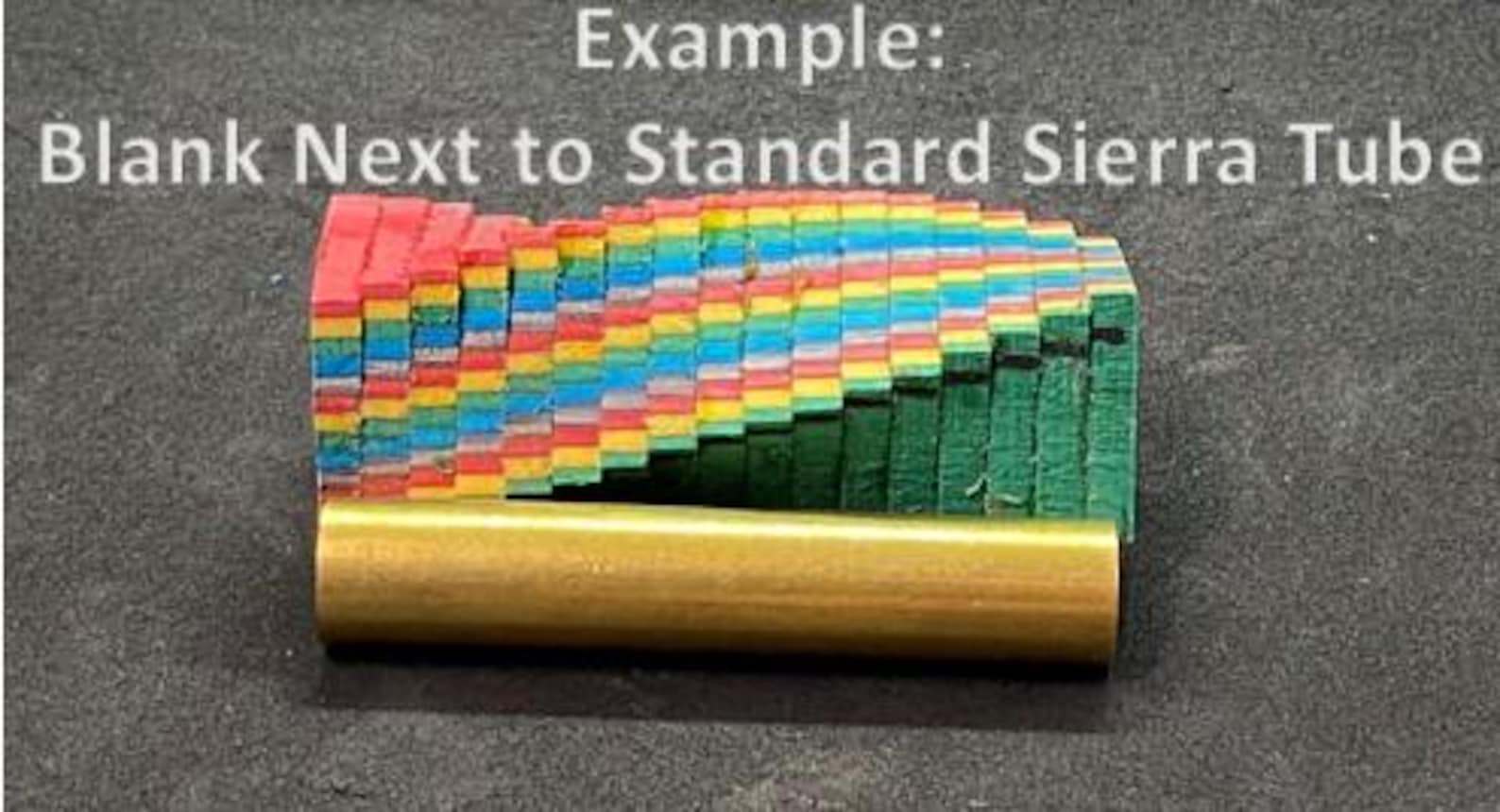 Spectraply Full Twist Pen Blank - Rough Dimensions: .75" X .75" X 2.5 ...