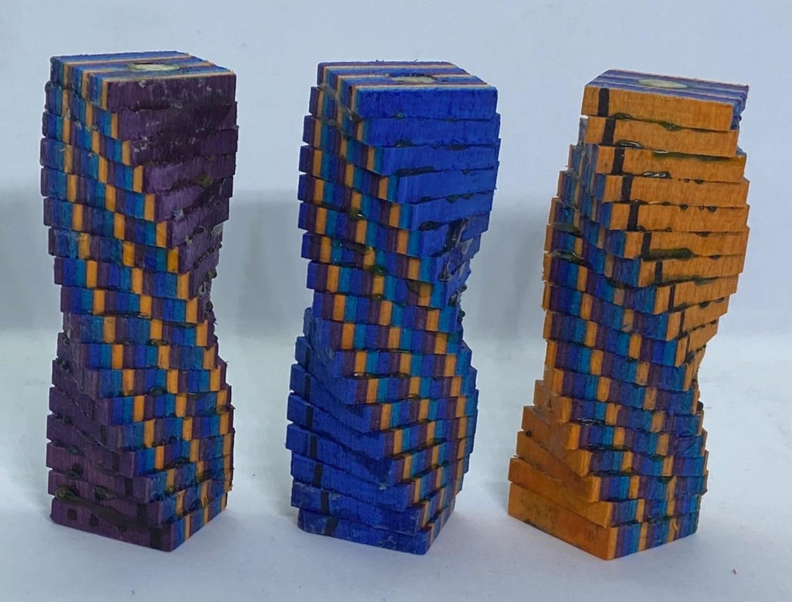 IRREGULAR BLANKS - Spectraply Full Twist Pen Blank - Rough Dimensions ...