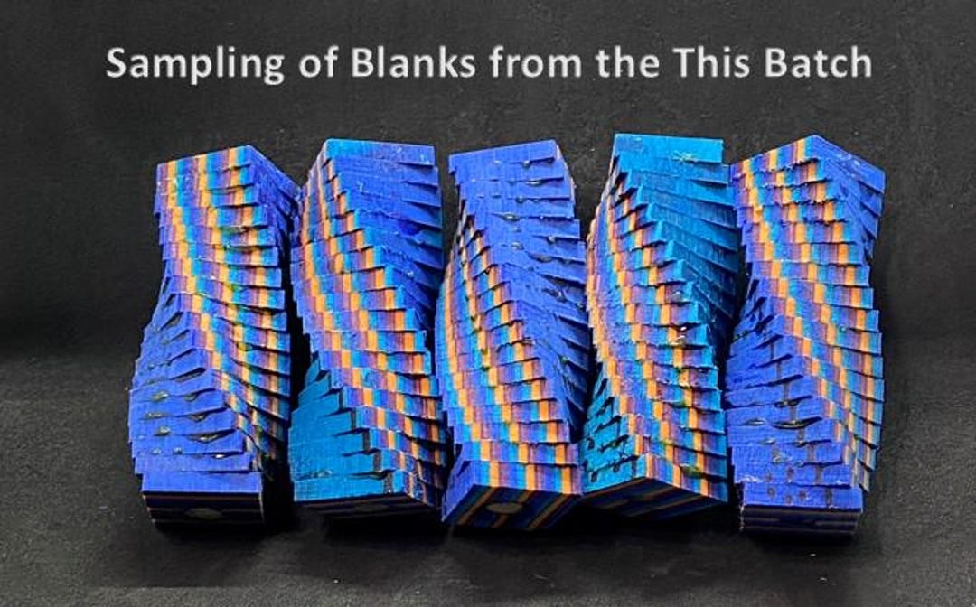 Spectraply Full Twist Pen Blank - Rough Dimensions: .75" X .75" X 2.5 ...