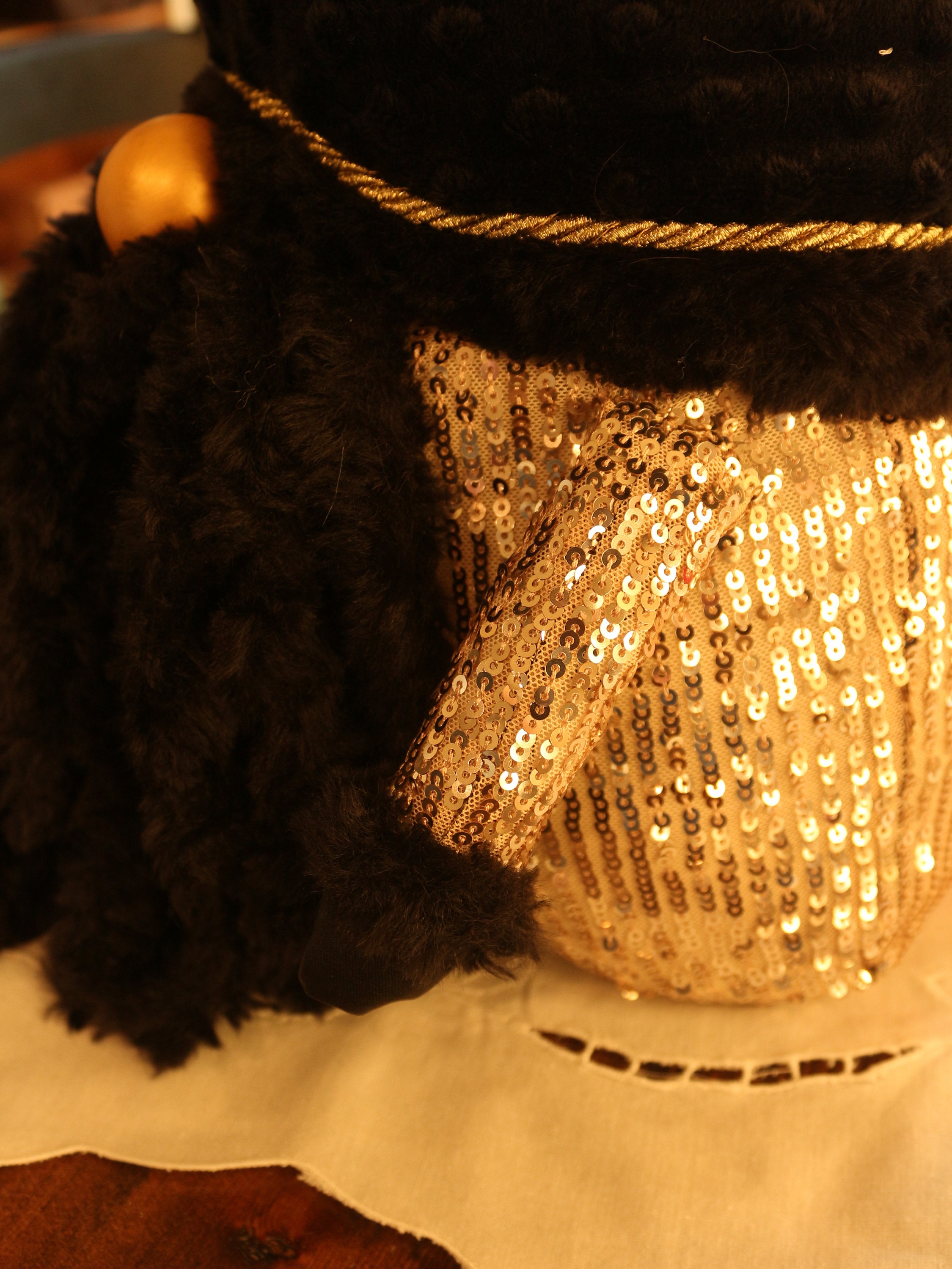 Large Black and Gold Gnome - Etsy