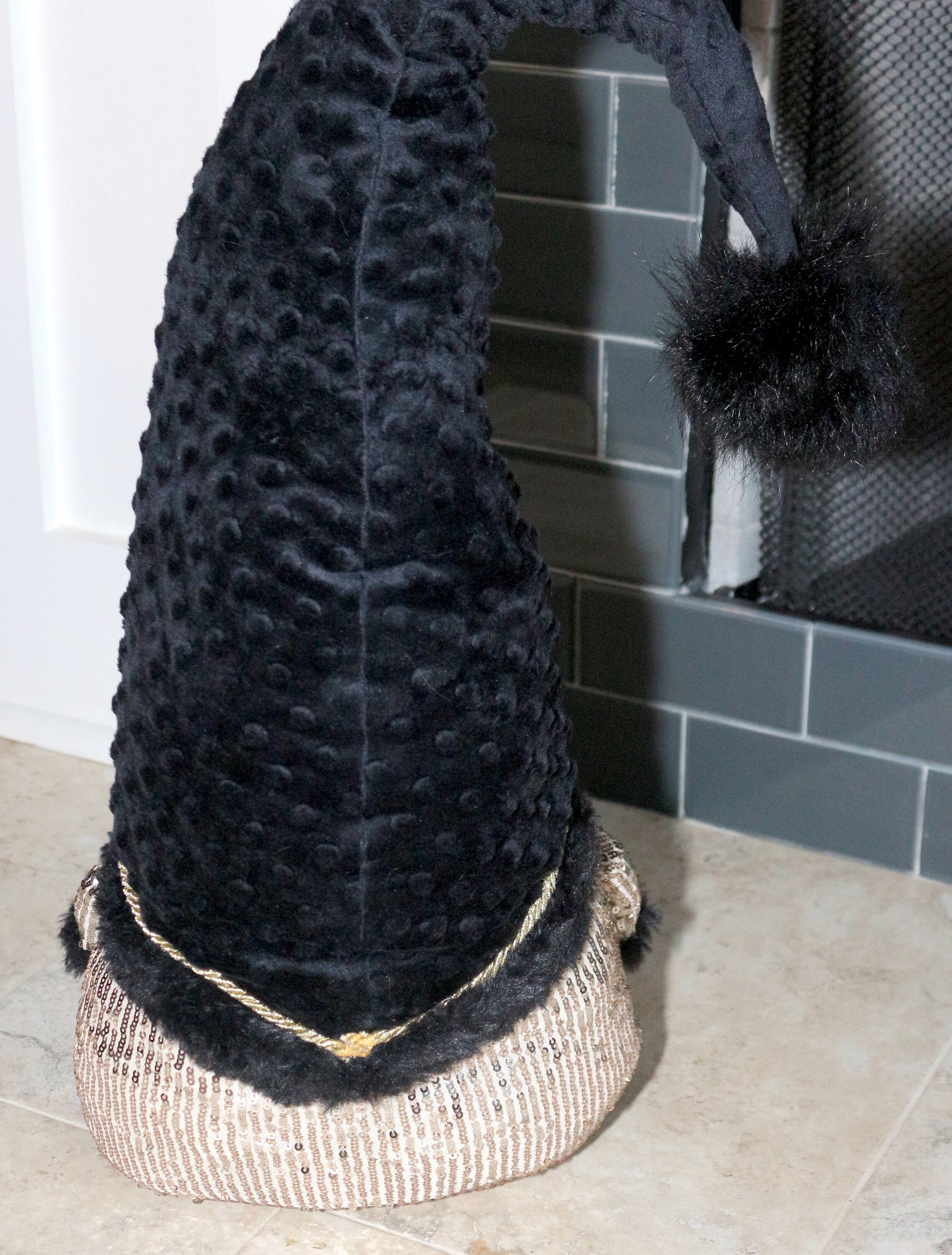 Large Black and Gold Gnome - Etsy