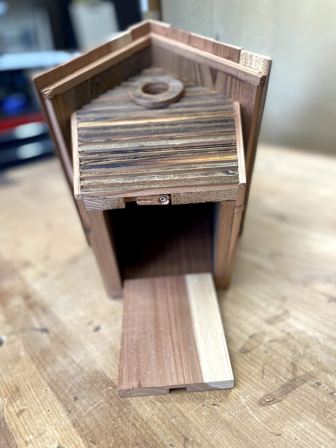 Rustic Birdhouse | Redwood | Handmade Birdhouse | Custom Birdhouse ...