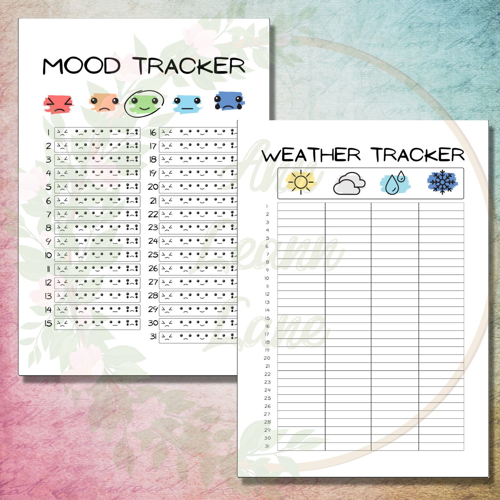 Beginners Printable Bullet Journal Bujo Templates Bullet Journal Bundle ...