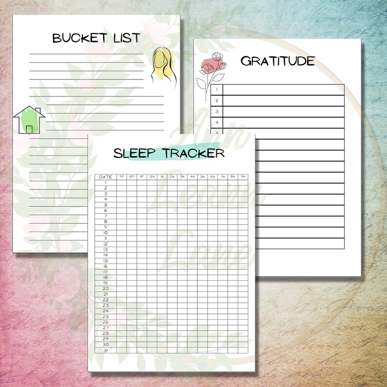 Beginners Printable Bullet Journal Bujo Templets Bullet | Etsy