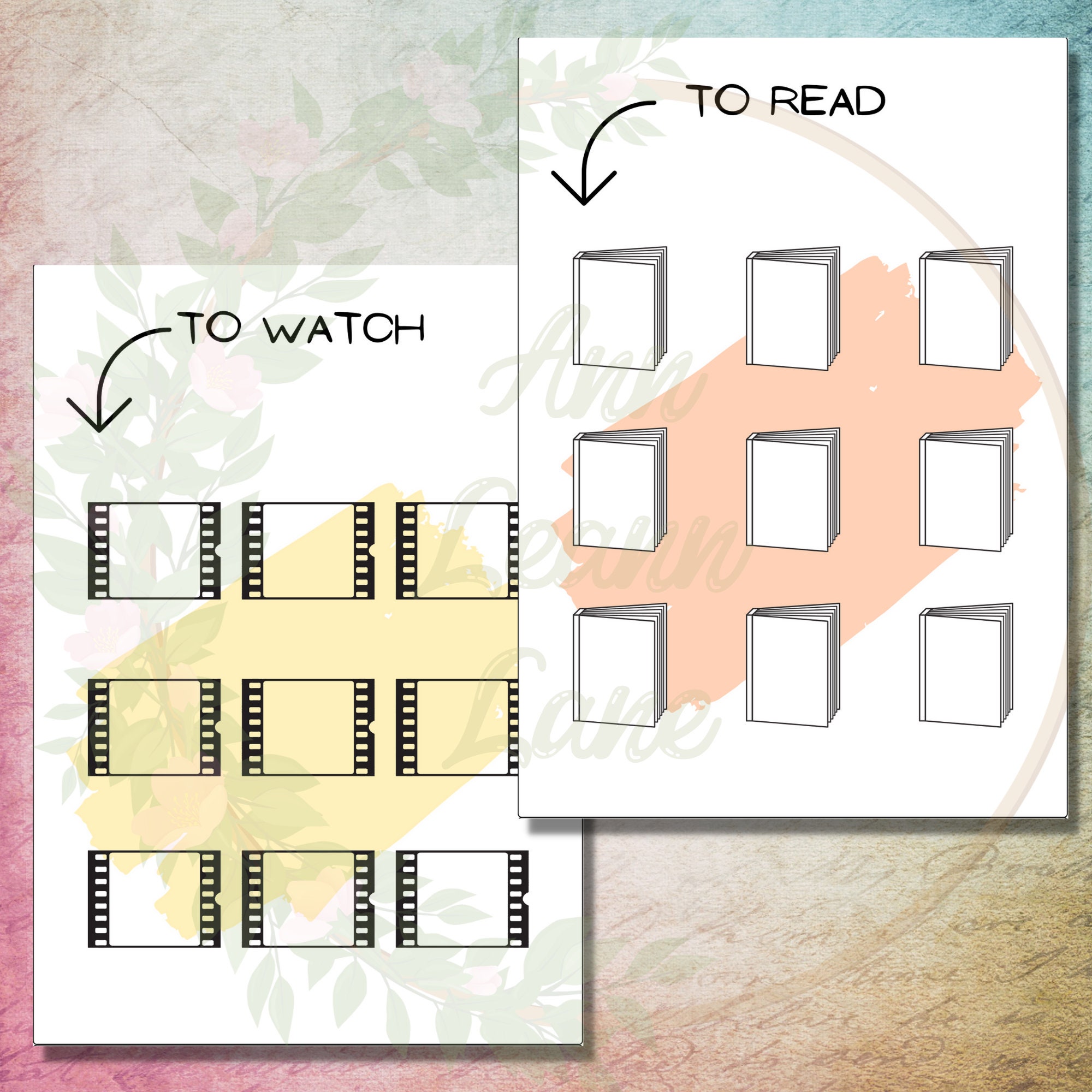 Beginners Printable Bullet Journal Bujo Templates Bullet Journal Bundle ...