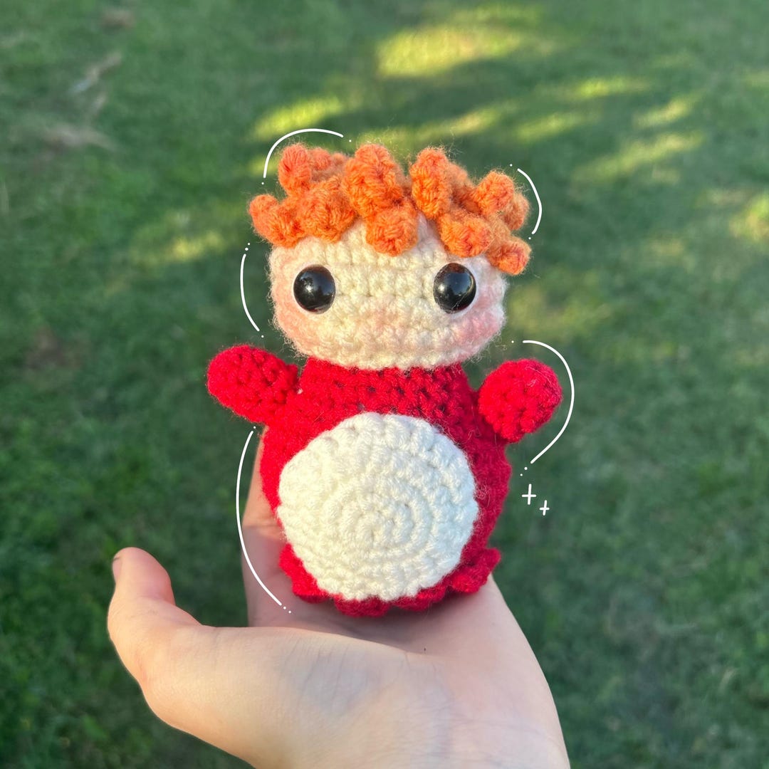 Ponyo Plush Amigurumi Crochet Plush Ponyo Chibi Plush Ghibli Perfect ...