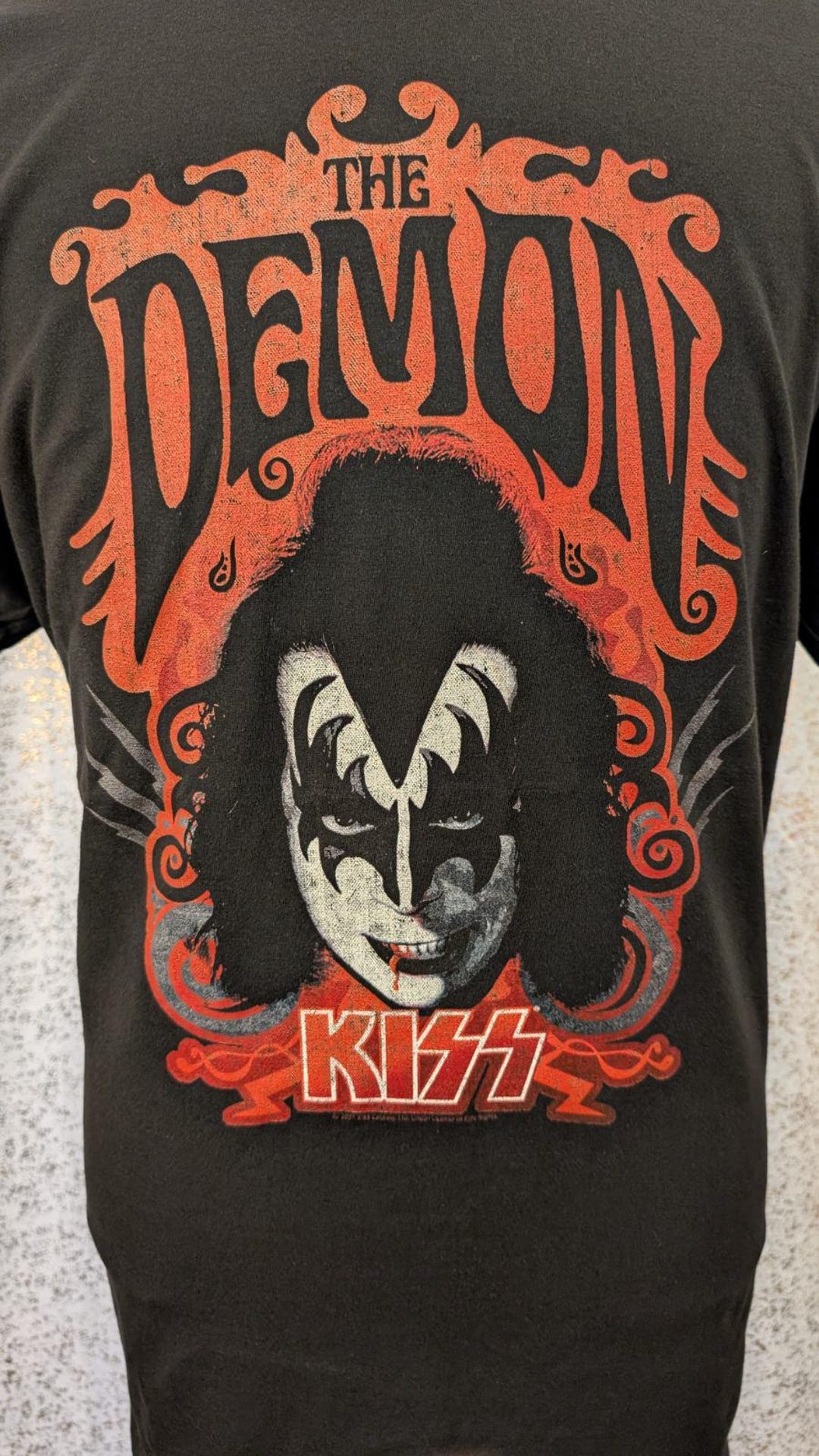 Officially Licensed Merch the Demon Kiss Gene Simmons Rock Band T-shirt ...