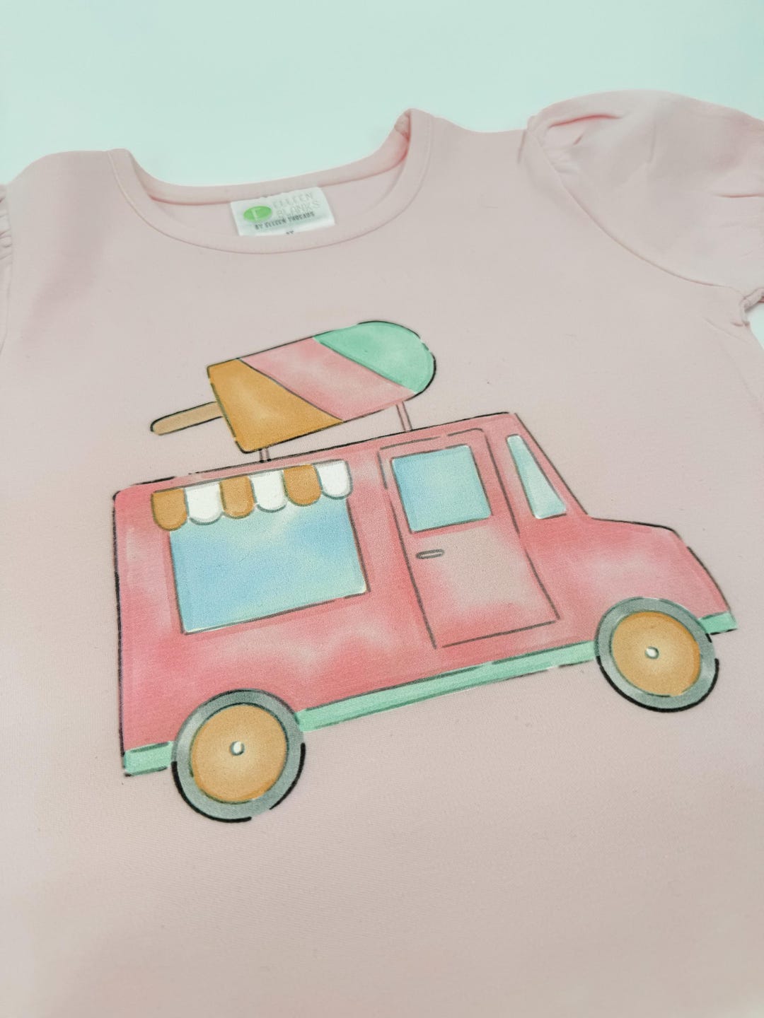 Popsicle Shirt / Girls Ice Cream Outfit / Watercolor Print / Kids ...