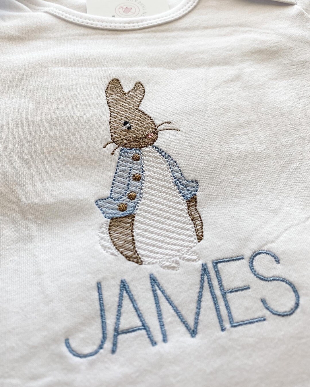 Boys Embroidered Peter Rabbit Shirt Onesie - Etsy