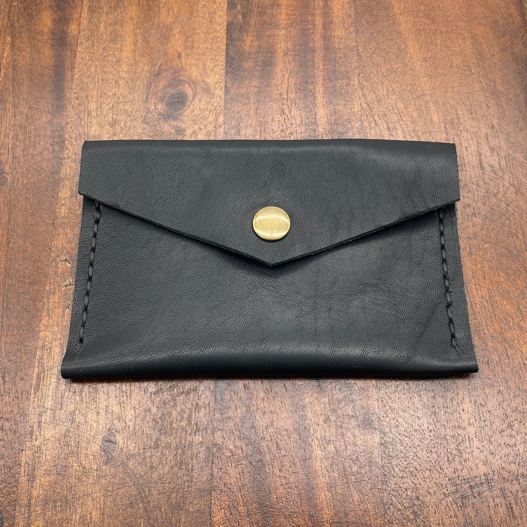 Leather Mini Clutch Wallet - Etsy