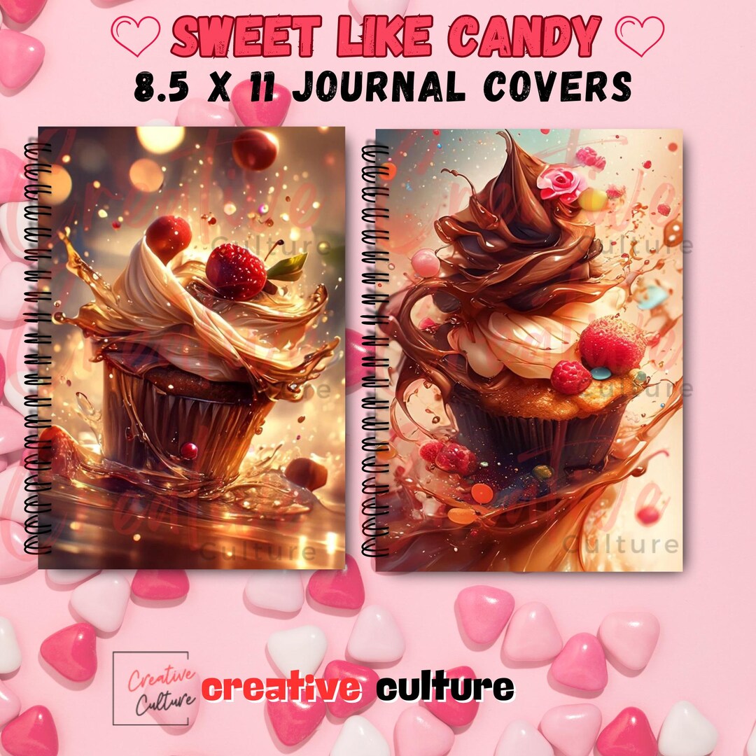 Sweet Like Candy Journal Covers | Instant Download | Creative Inspired Art |printable 8.5x11 ...