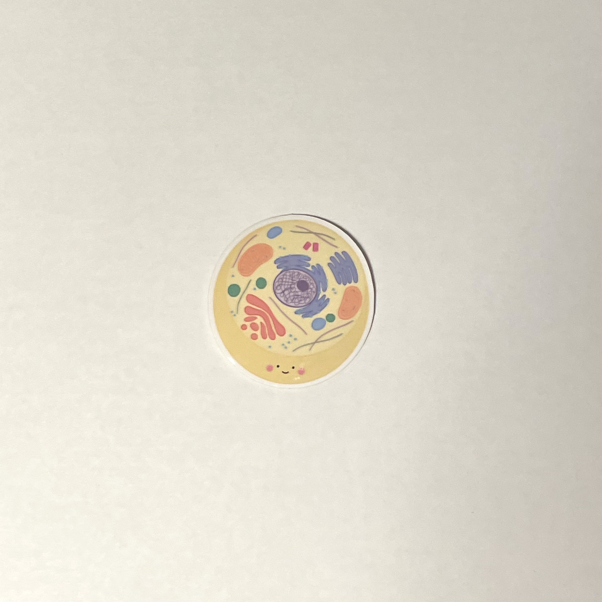 Cute Cell Biology Science Sticker, Animal Cell Sticker, Scientist ...