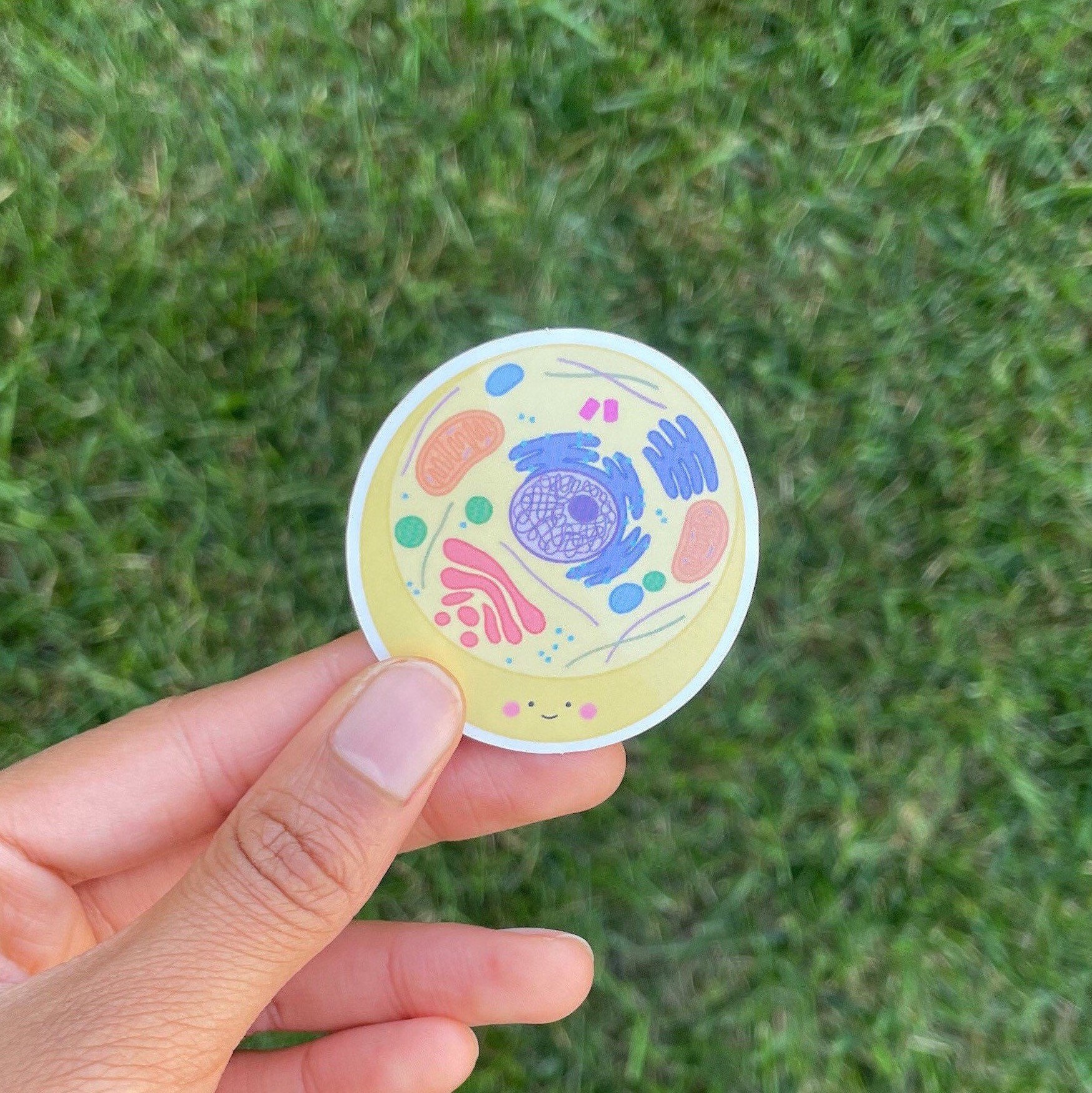 Cute Cell Biology Science Sticker, Animal Cell Sticker, Scientist ...