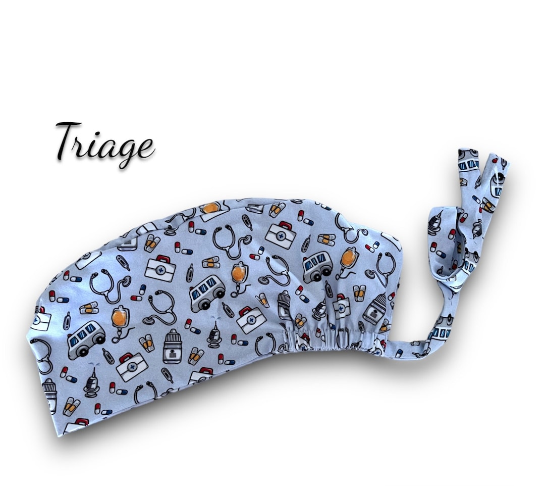 Nurse/medical ER Stethoscope Soft Stretchy Scrub Cap, Scrub Hats for ...