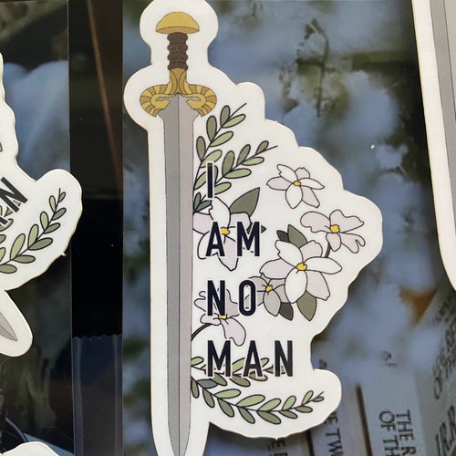 I Am No Man Vinyl Sticker - Etsy