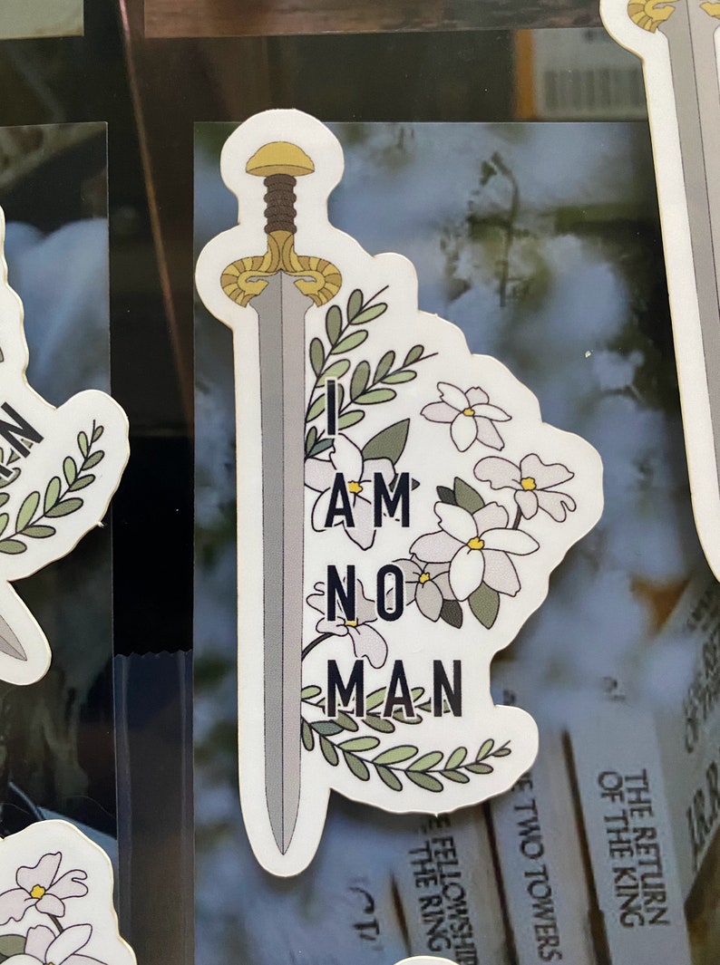 I Am No Man Vinyl Sticker - Etsy