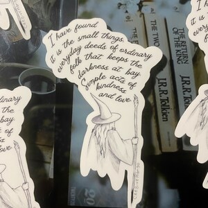 Simple Everyday Deeds That Keep the Darkness at Bay Gandalf Quote Vinyl ...