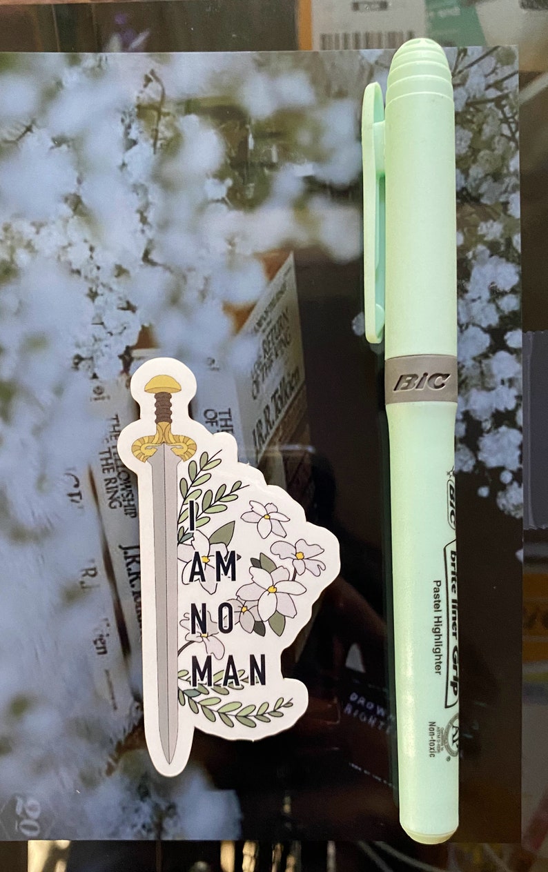 I Am No Man Vinyl Sticker - Etsy