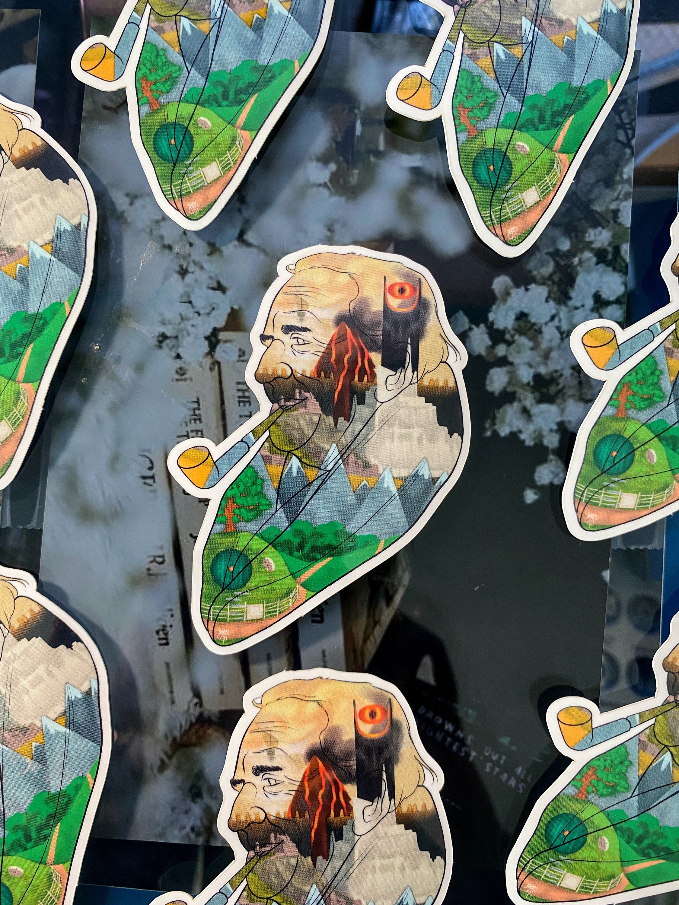 Tolkien Silhouette Vinyl Sticker - Etsy