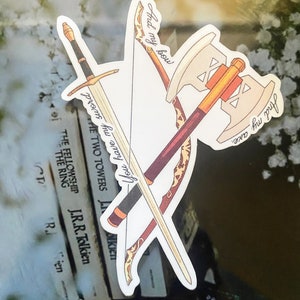 The Three Hunters Lord of the Rings Sticker Set Aragorn, Gimli, and ...