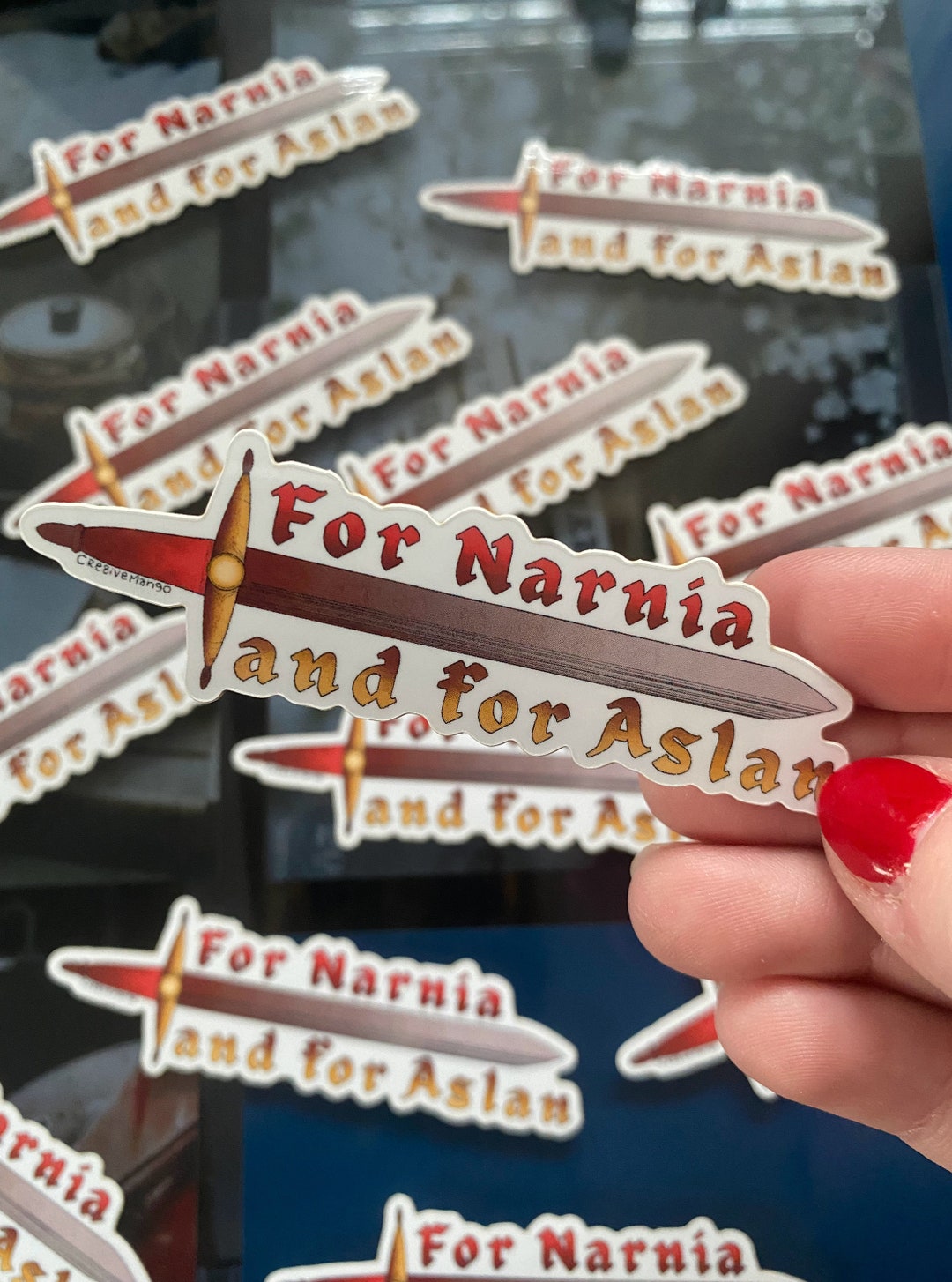 For Narnia and for Aslan Vinyl Sticker - Etsy