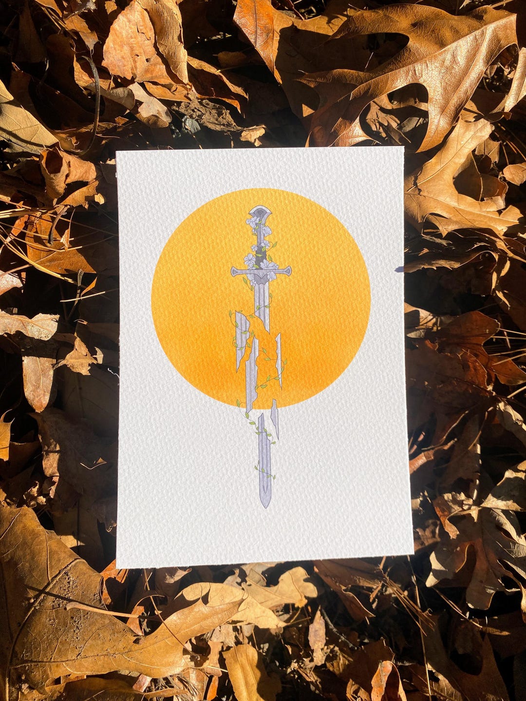 The Shards of Narsil Gold Border "the Lord of the Rings" 5 X 7 ...