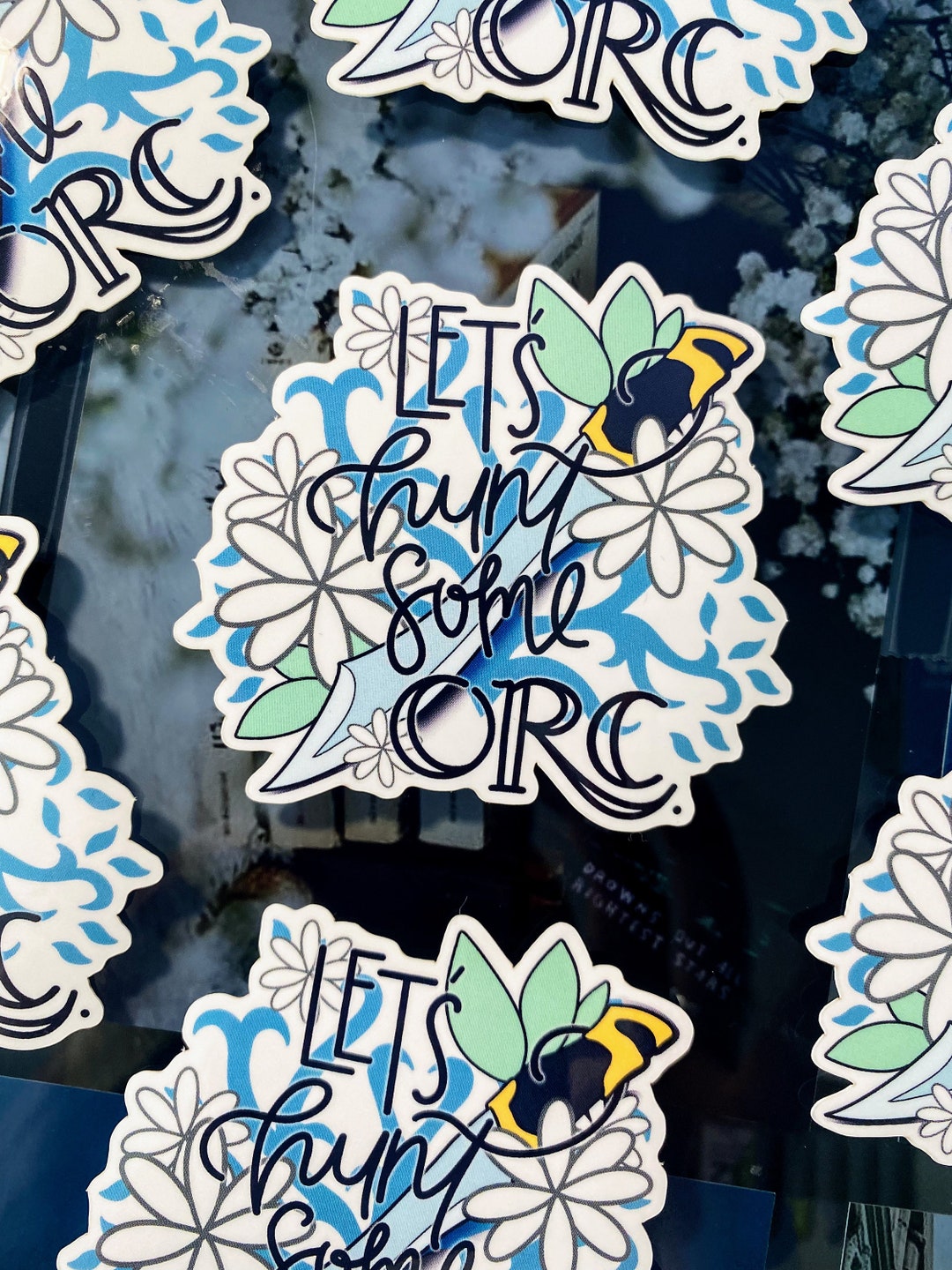 Let's Hunt Some Orc Vinyl Sticker - Etsy