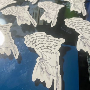 Simple Everyday Deeds That Keep the Darkness at Bay Gandalf Quote Vinyl ...