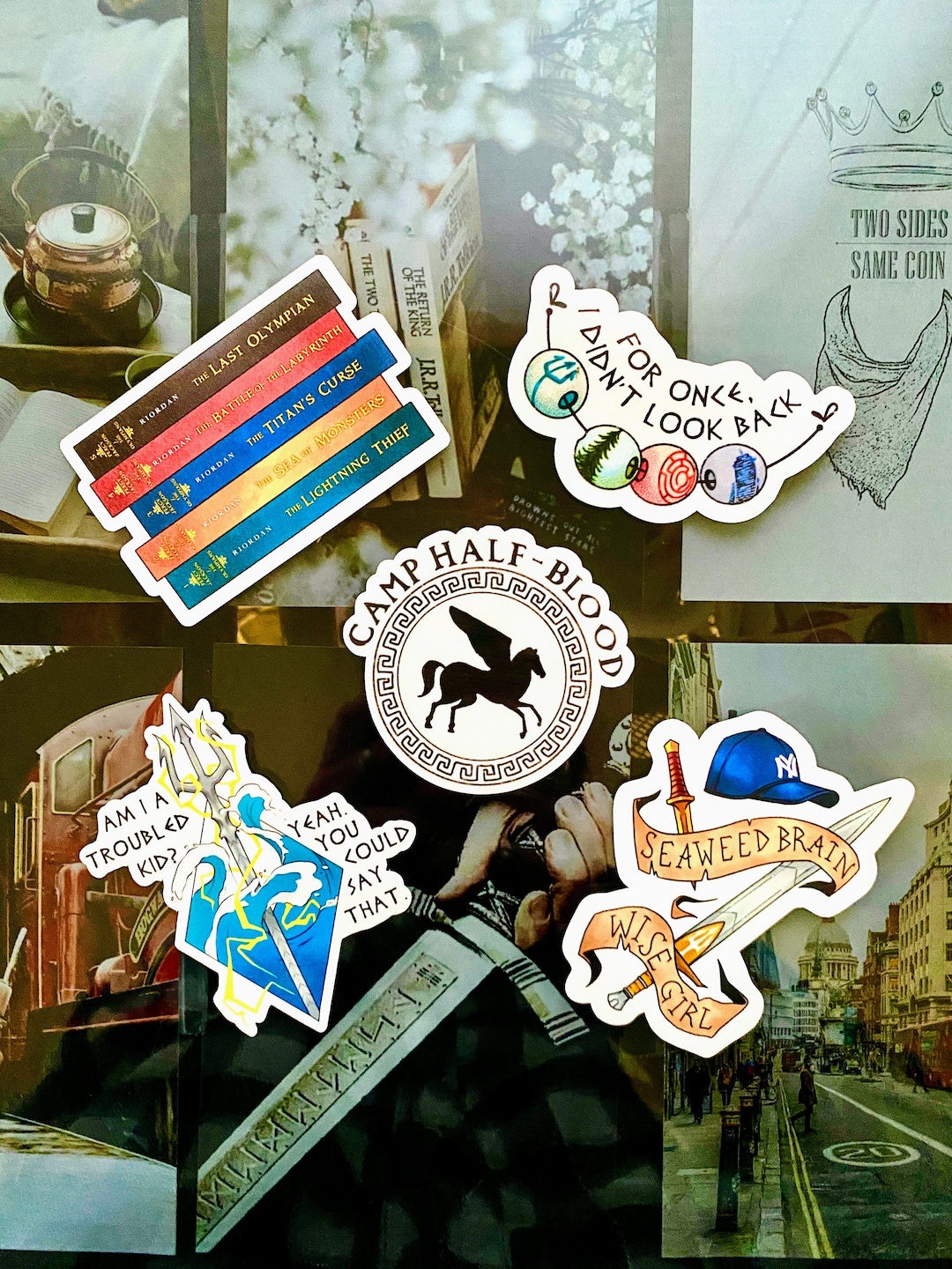 Percy Jackson and the Olympians Vinyl Waterproof 5 Piece Sticker Set - Etsy