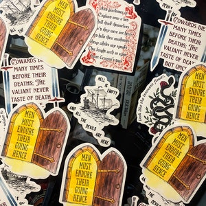 Shakespeare Waterproof Vinyl Sticker Set of 5 Literary Stickers - Etsy