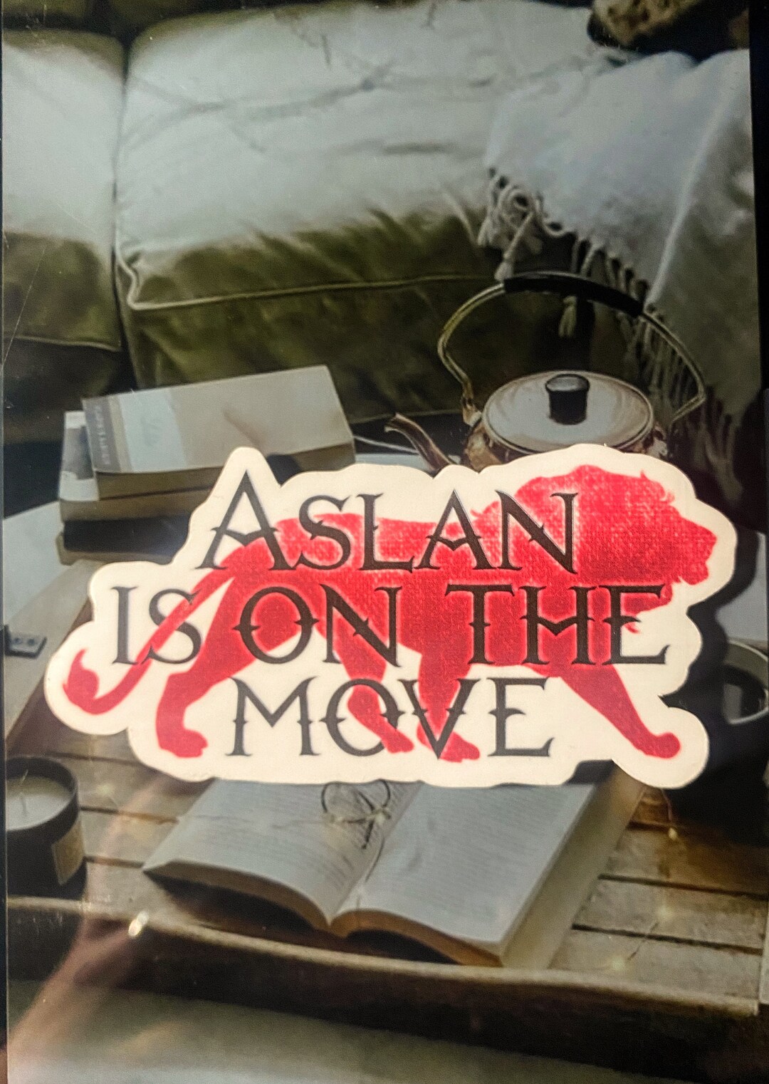 Aslan is on the Move the Lion, the Witch, and the Wardrobe Chronicles of Narnia Quote Vinyl ...