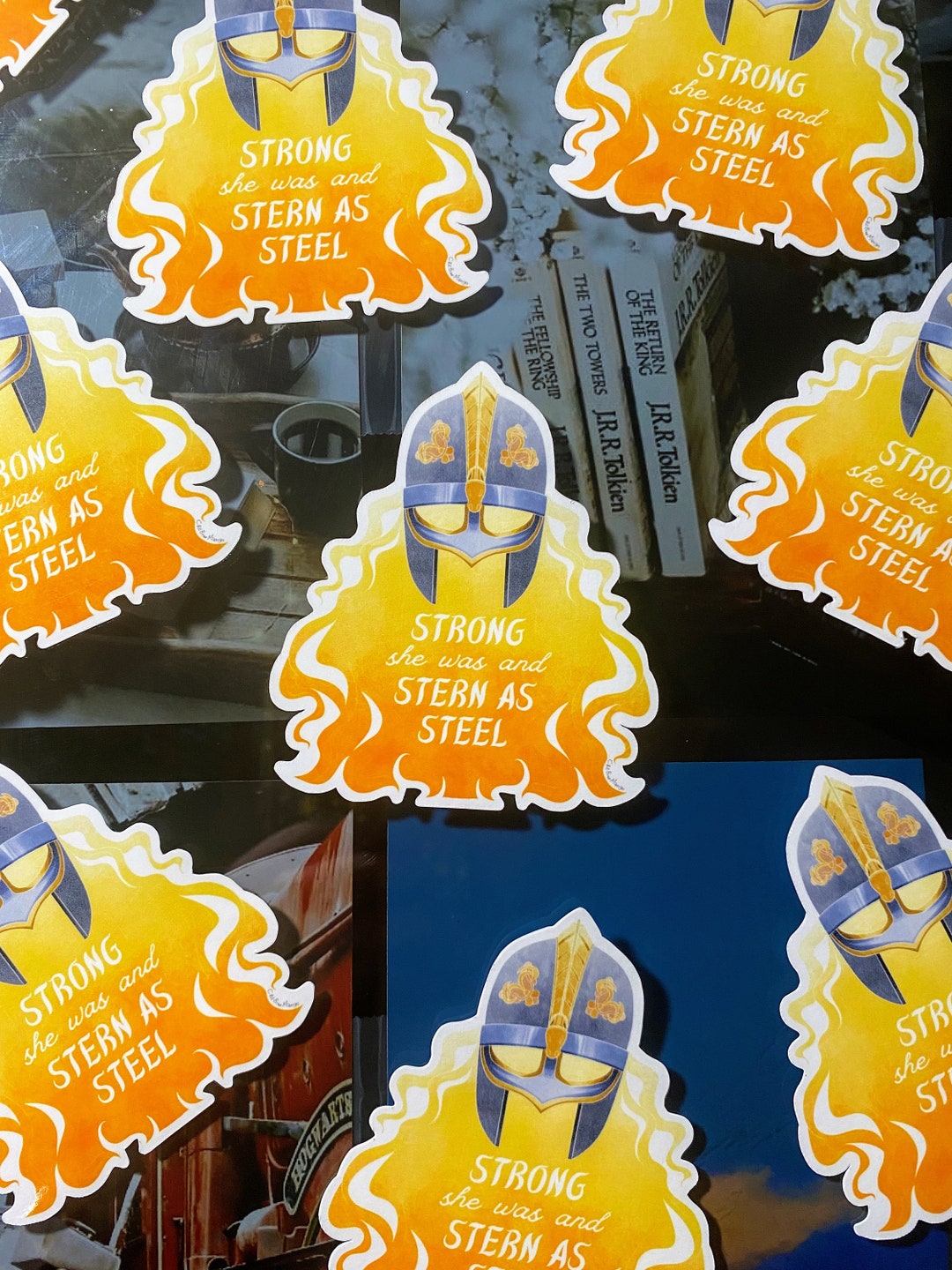 Strong She Was and Stern as Steel Eowyn Lord of the Rings Quote Vinyl ...